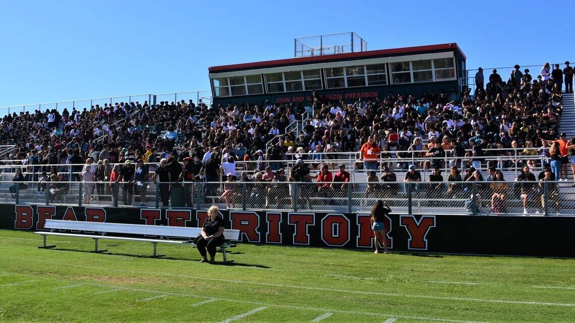 Merced High School CA unveils new on-campus football stadium | Merced ...